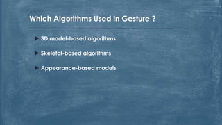 Part 1 - Gesture Recognition Technology | PPTX
