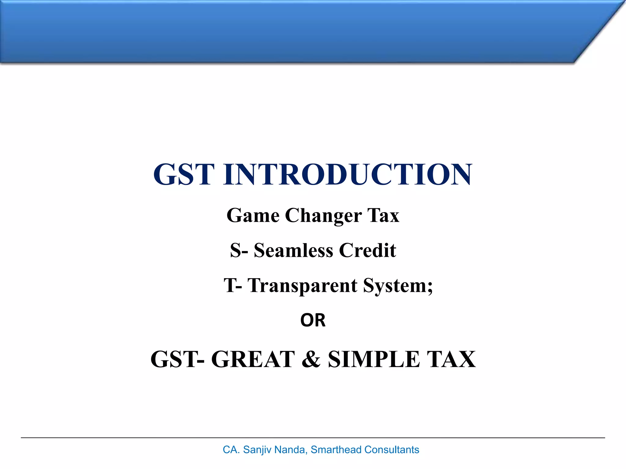Part 1-GST-introduction | PPT