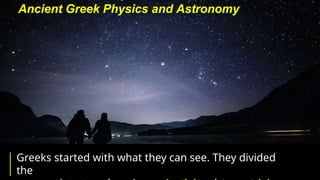 Ancient Greek Physics and Astronomy: Understanding Terrestrial and ...