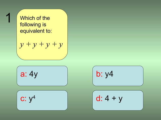 Part 1 Revision Simplifying Algebraic expression | PPT