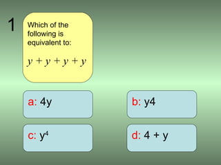 Part 1 Algebra Simplify | PPT