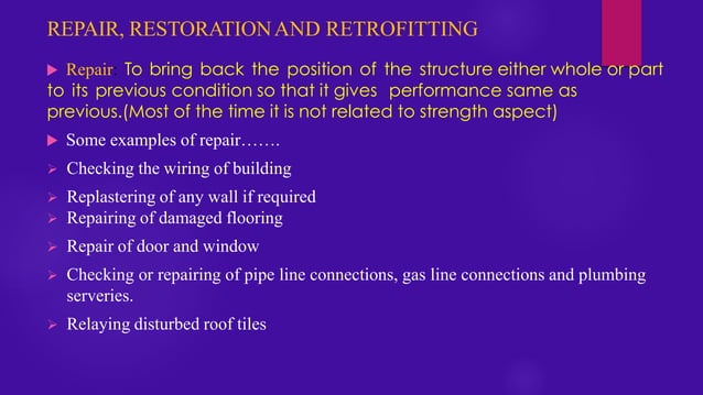 Retrofitting rehabilitation and repair of structure | PDF | Civil ...