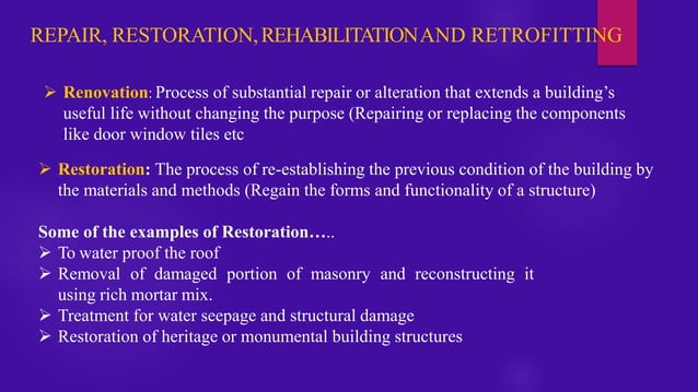 Retrofitting rehabilitation and repair of structure | PDF | Civil ...