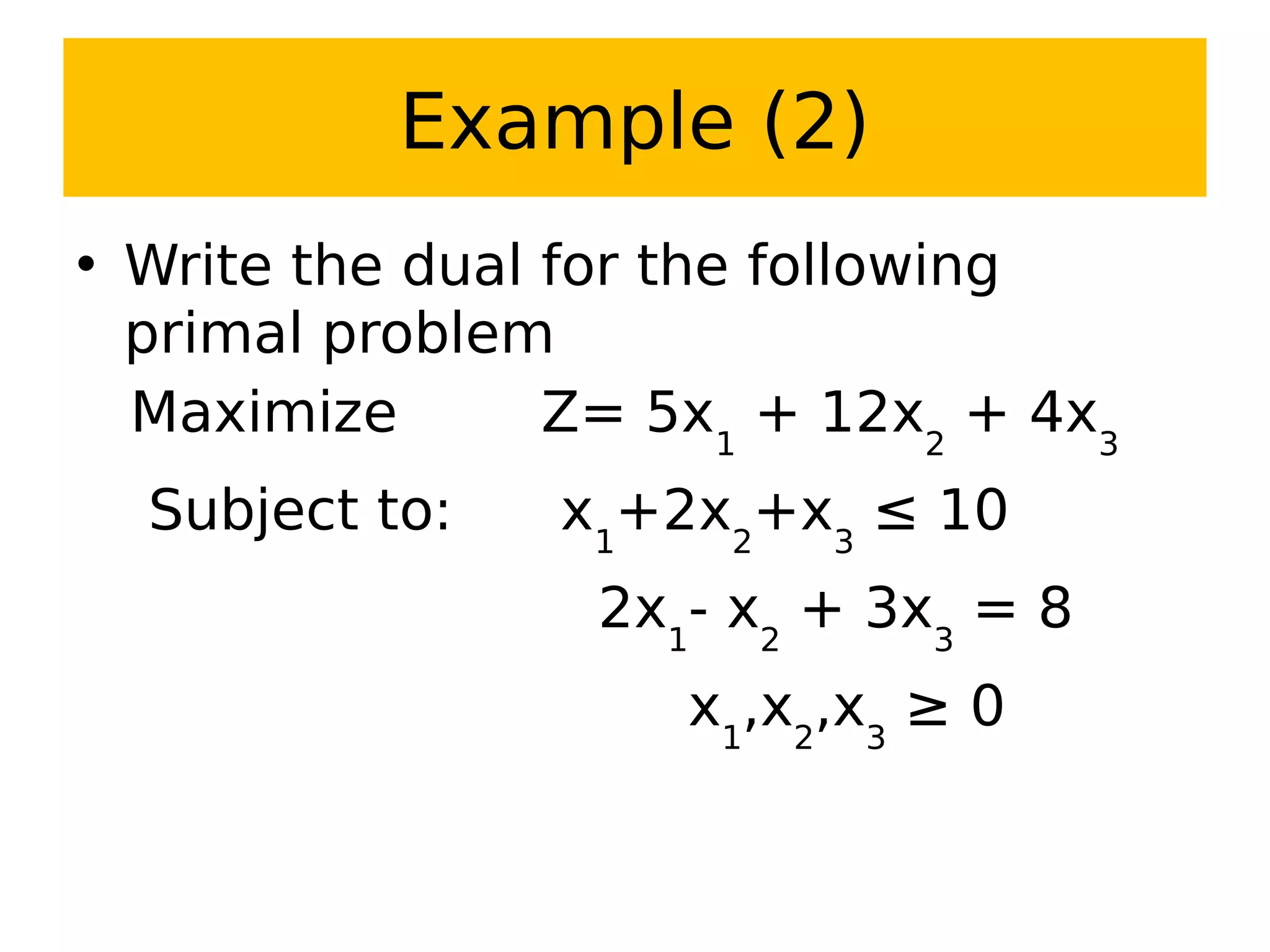 Duality in Linear Programming Problem | PDF