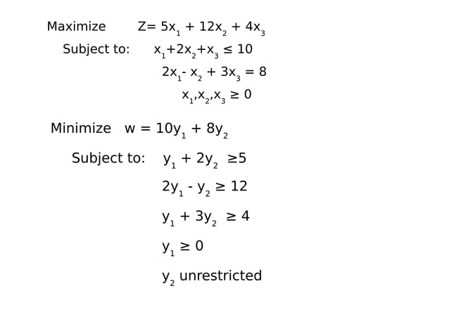 Duality in Linear Programming Problem | PDF