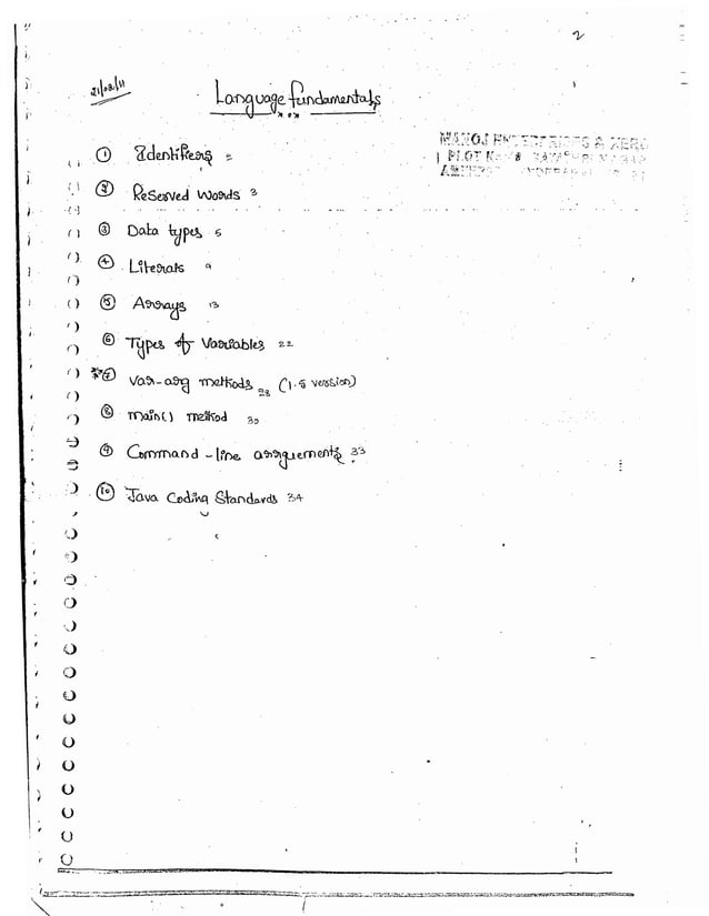 Part 1 Durgasoft Scjp Notes