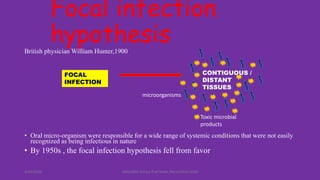 Part 1,impact of perioodntal infection on systemic health | PPTX