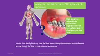 Part 1,impact of perioodntal infection on systemic health | PPTX