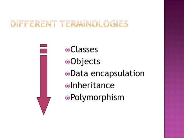 Introduction To Object Oriented Language Ppt