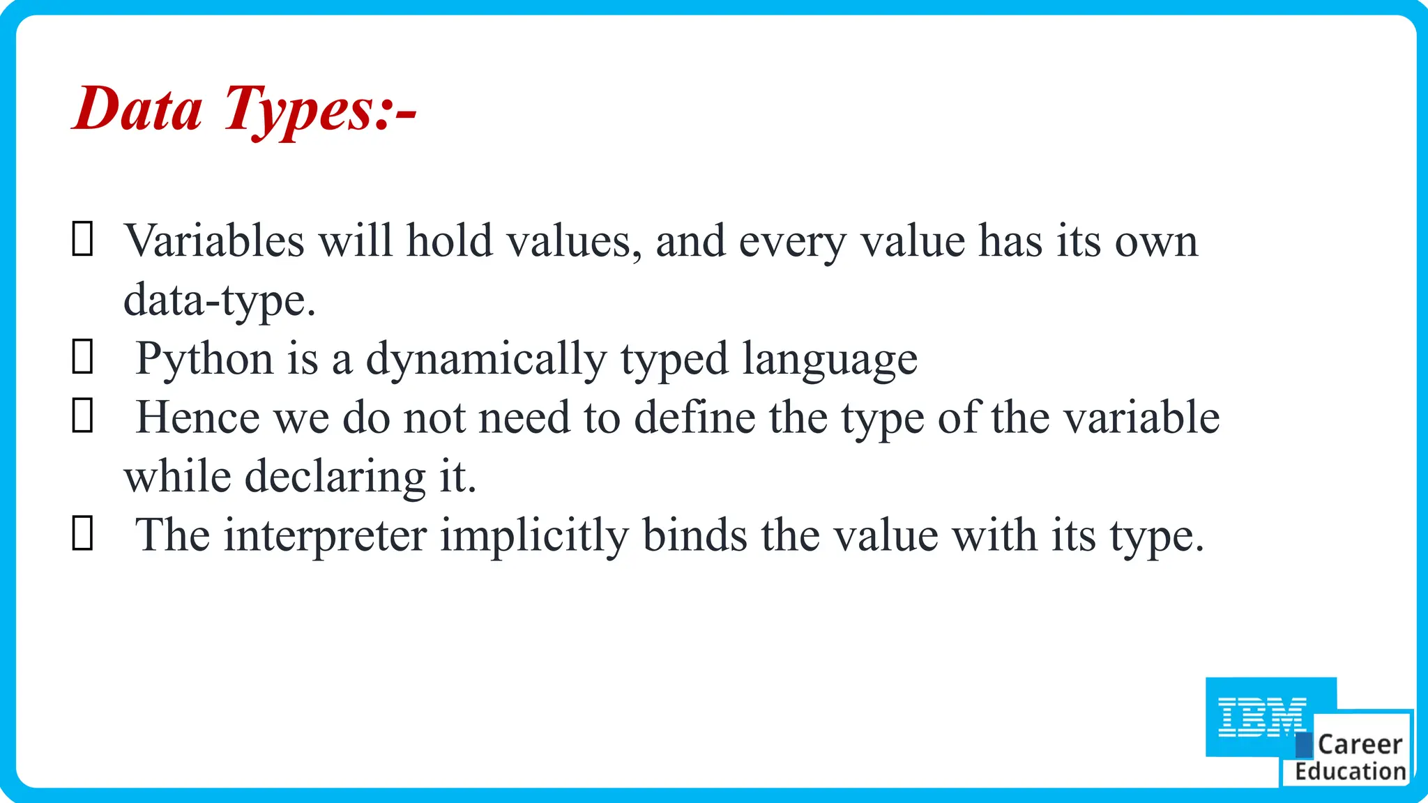 Part 1 Python Introduction Variables Data Types Numeric String Booleanpptxpdf