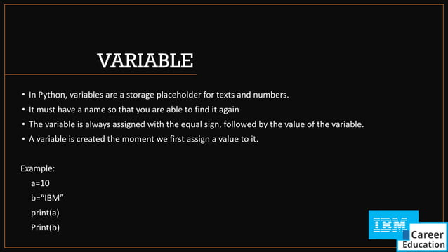 Part 1 Python Introduction Variables Data Types Numeric String Booleanpptxpdf
