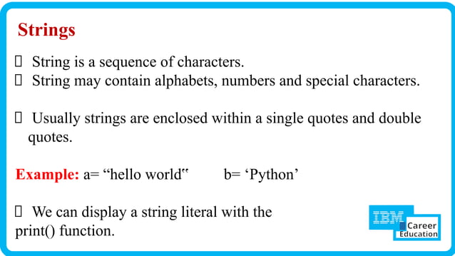 Part 1 Python Introduction Variables Data Types Numeric String Booleanpptxpdf