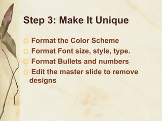 Steps to Make a PPT | PPT
