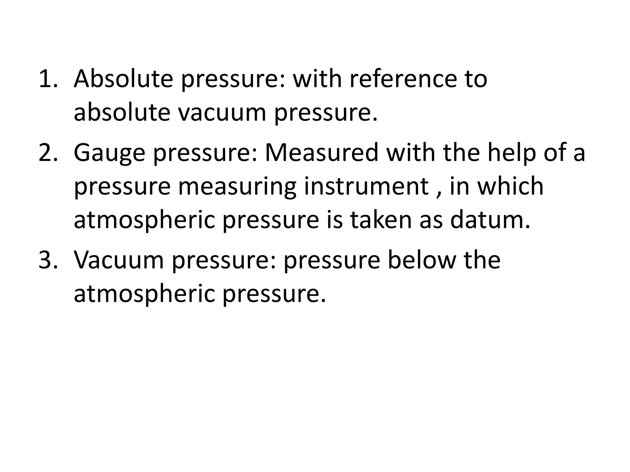 Fluid Mechanics: fluid statics: pascals law, hydrostatic law | PPTX