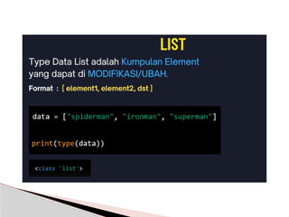 mengenal bahasa python untuk pemula di sekolah | PPTX