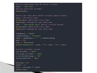 mengenal bahasa python untuk pemula di sekolah | PPTX