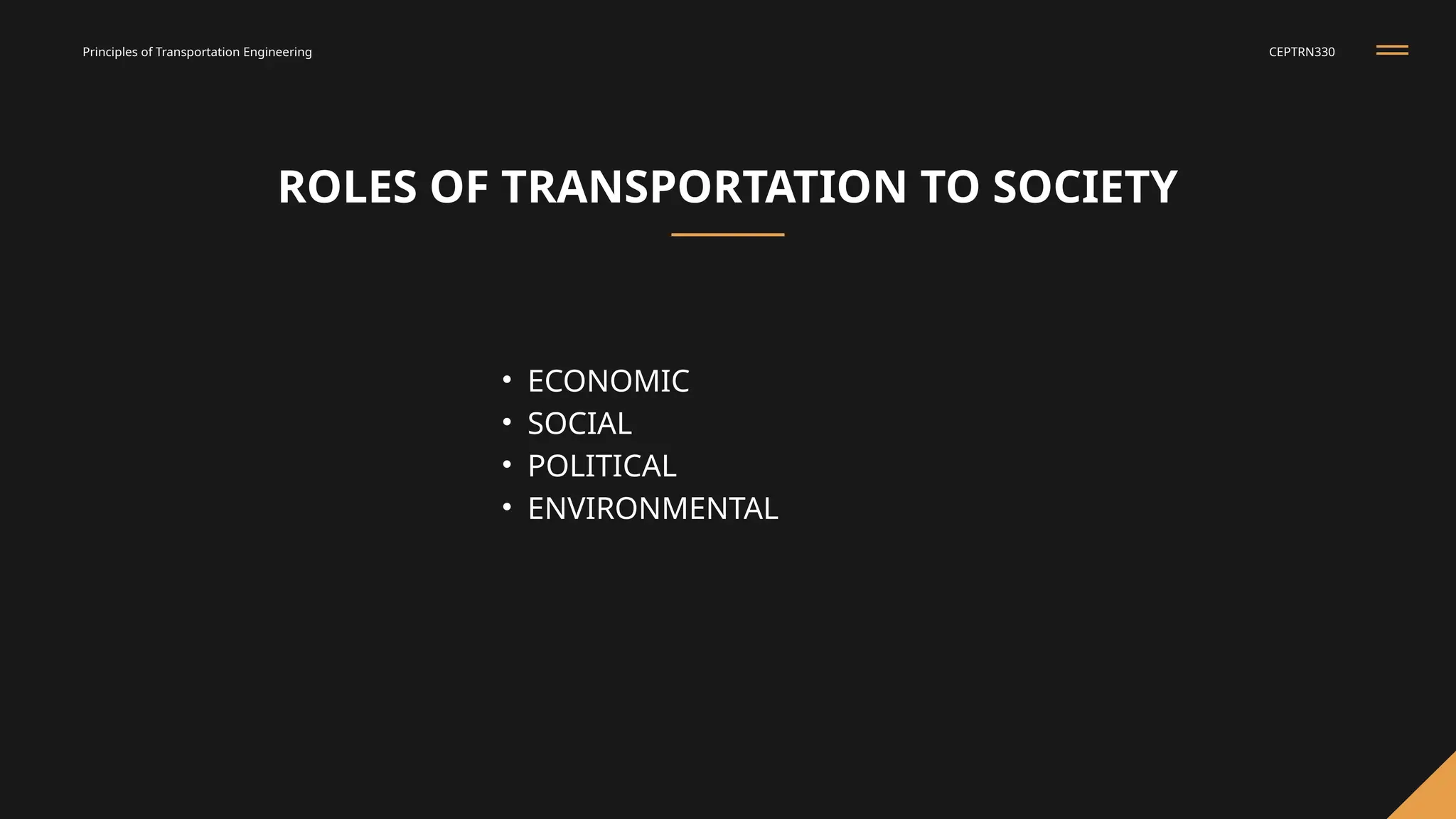 roles of transportation engineering ceptrn | PPTX