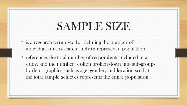 PART-2-HOW-TO-DETERMINE-SAMPLE-SIZE.pptx | Free Download