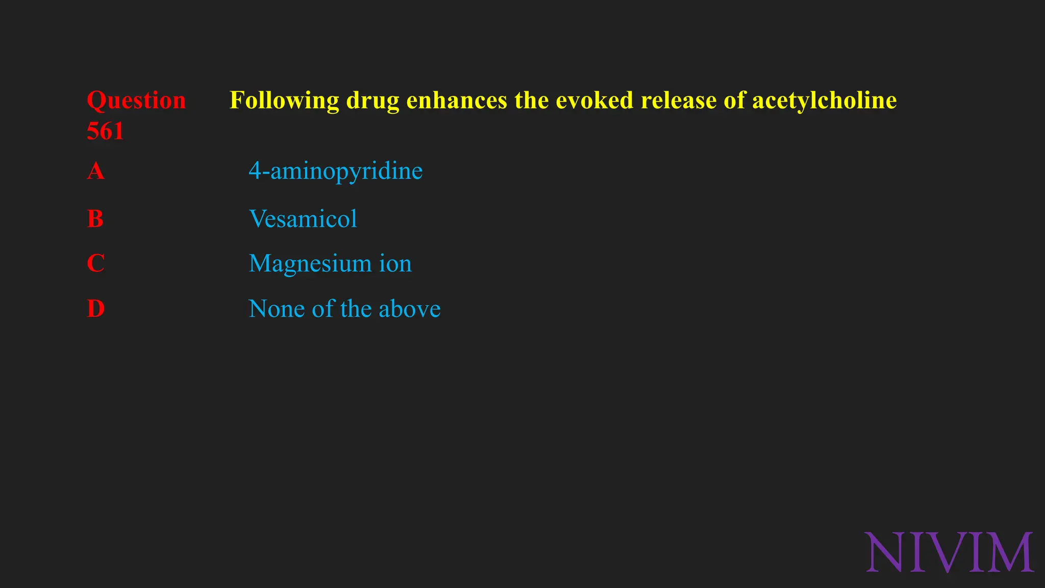 Pharmacology MCQ series Part -29 by NIVIM | PPTX