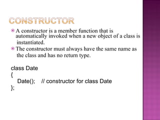 Classes, objects and methods | PPT