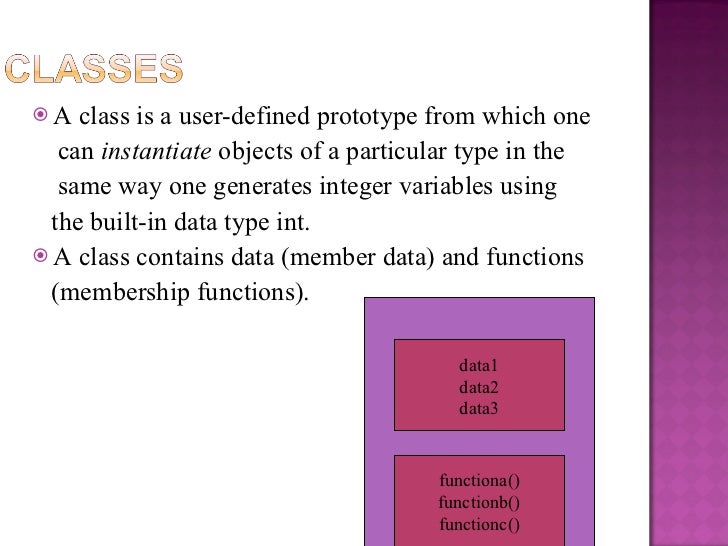 Classes Objects And Methods
