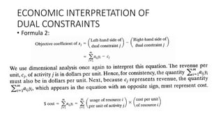 Economic interpretations of Linear Programming Problem | PDF