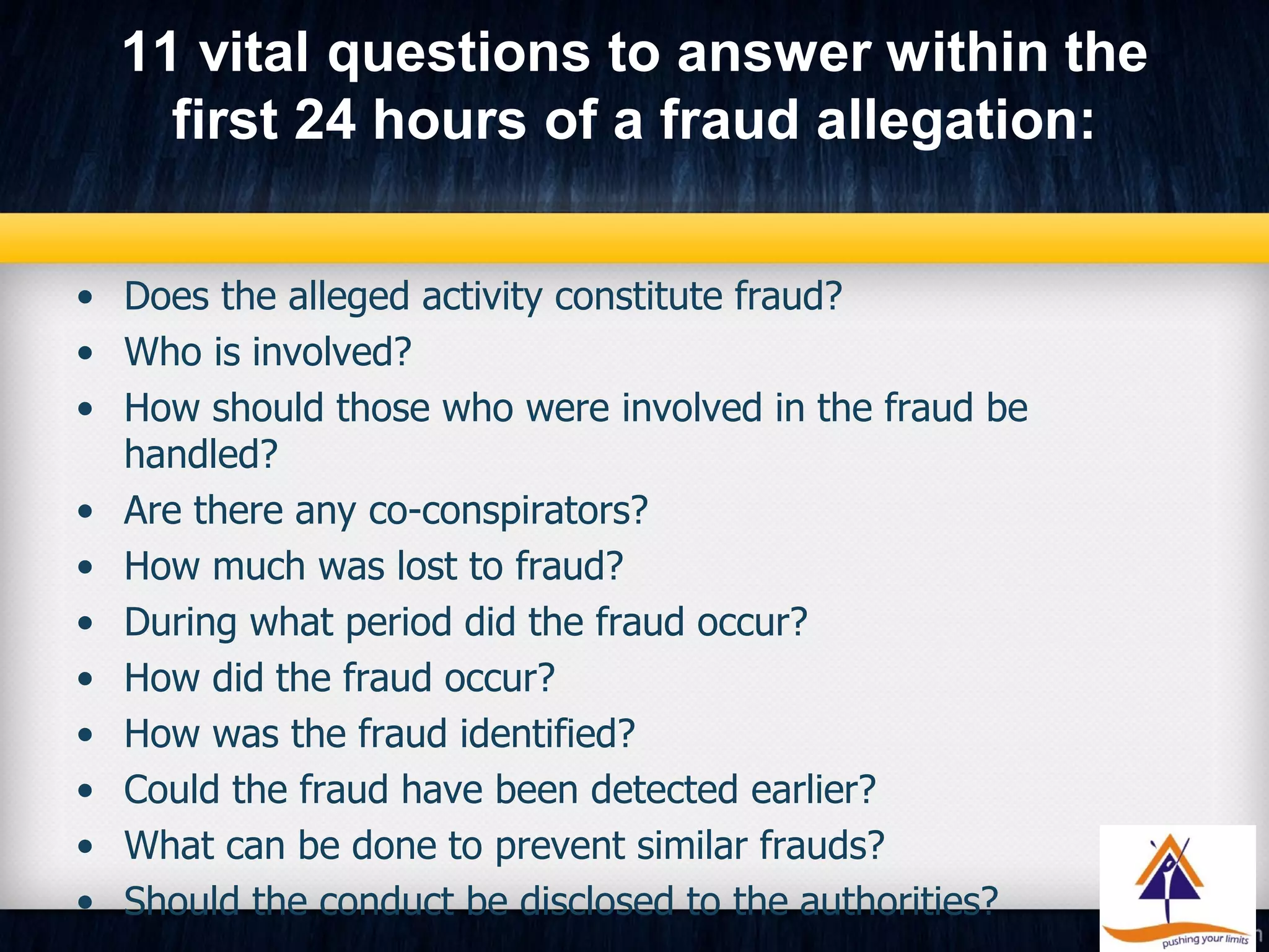 Fraud Risk Assessment Detection And Prevention Part 2 Ppt