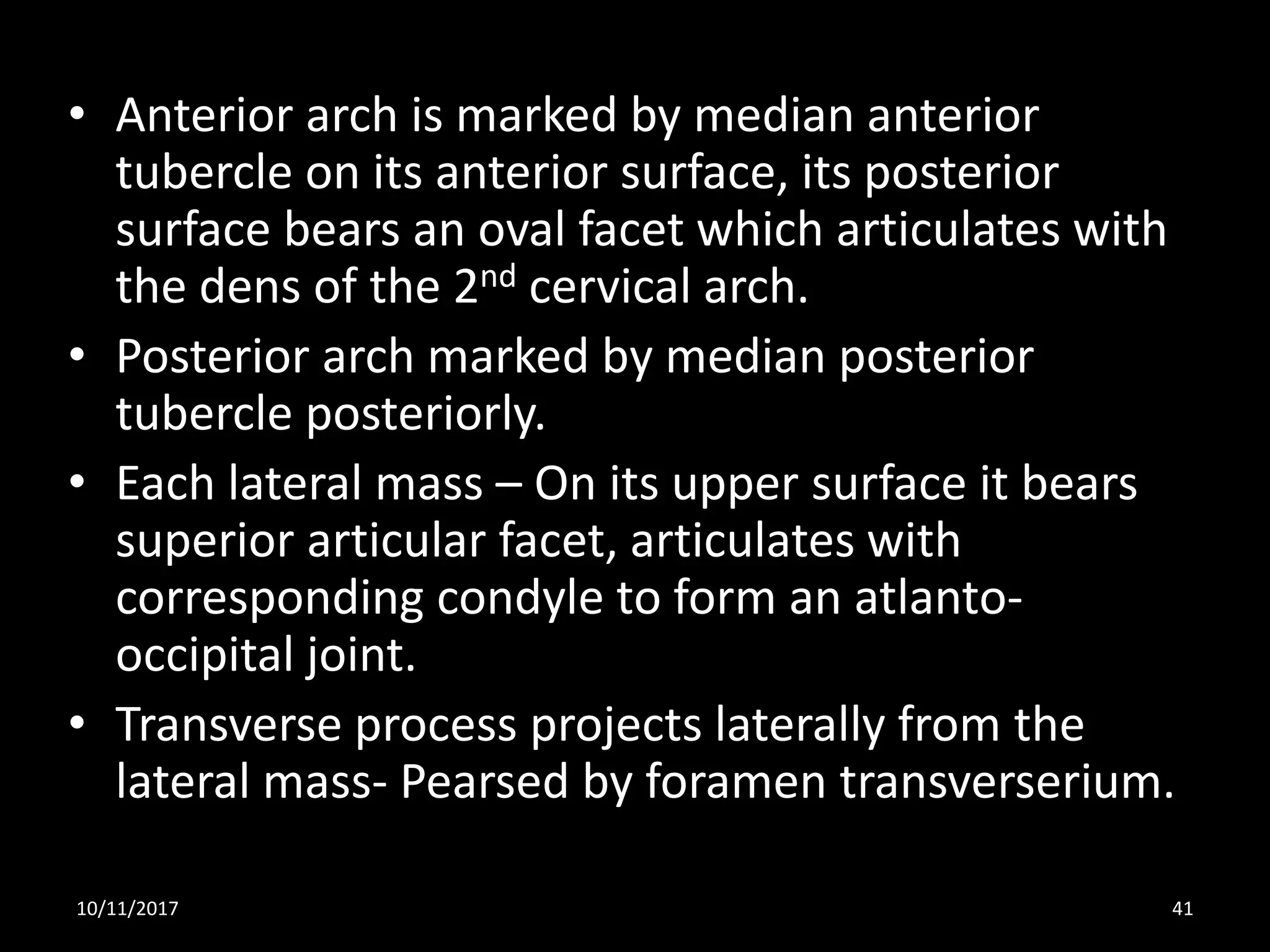 Osteological and radiological anatomy of skull and cervical (Part 2) | PPTX