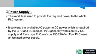 Part 3 block diagram of PLC. | PPTX
