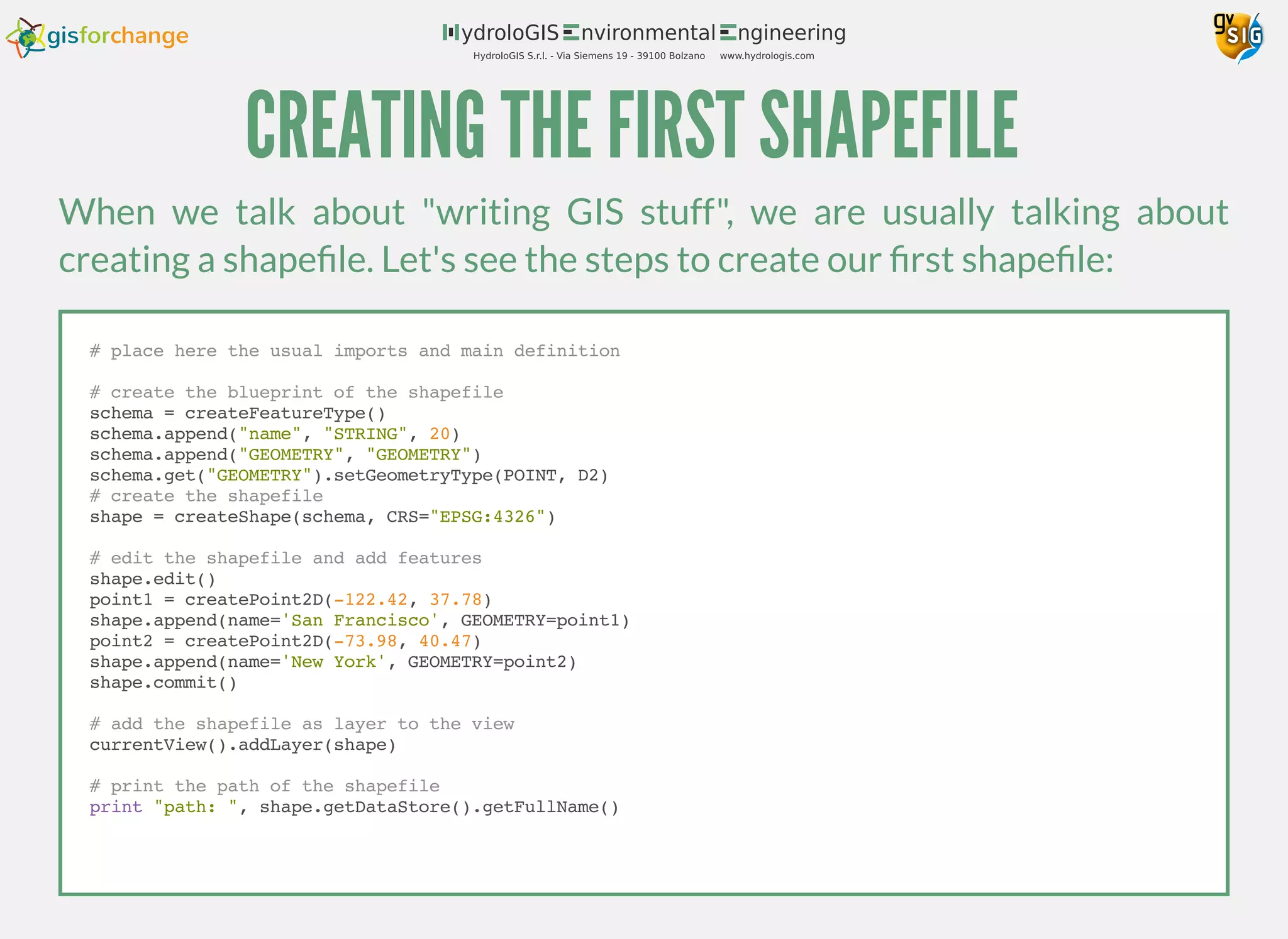 PART 4: GEOGRAPHIC SCRIPTING | PPT
