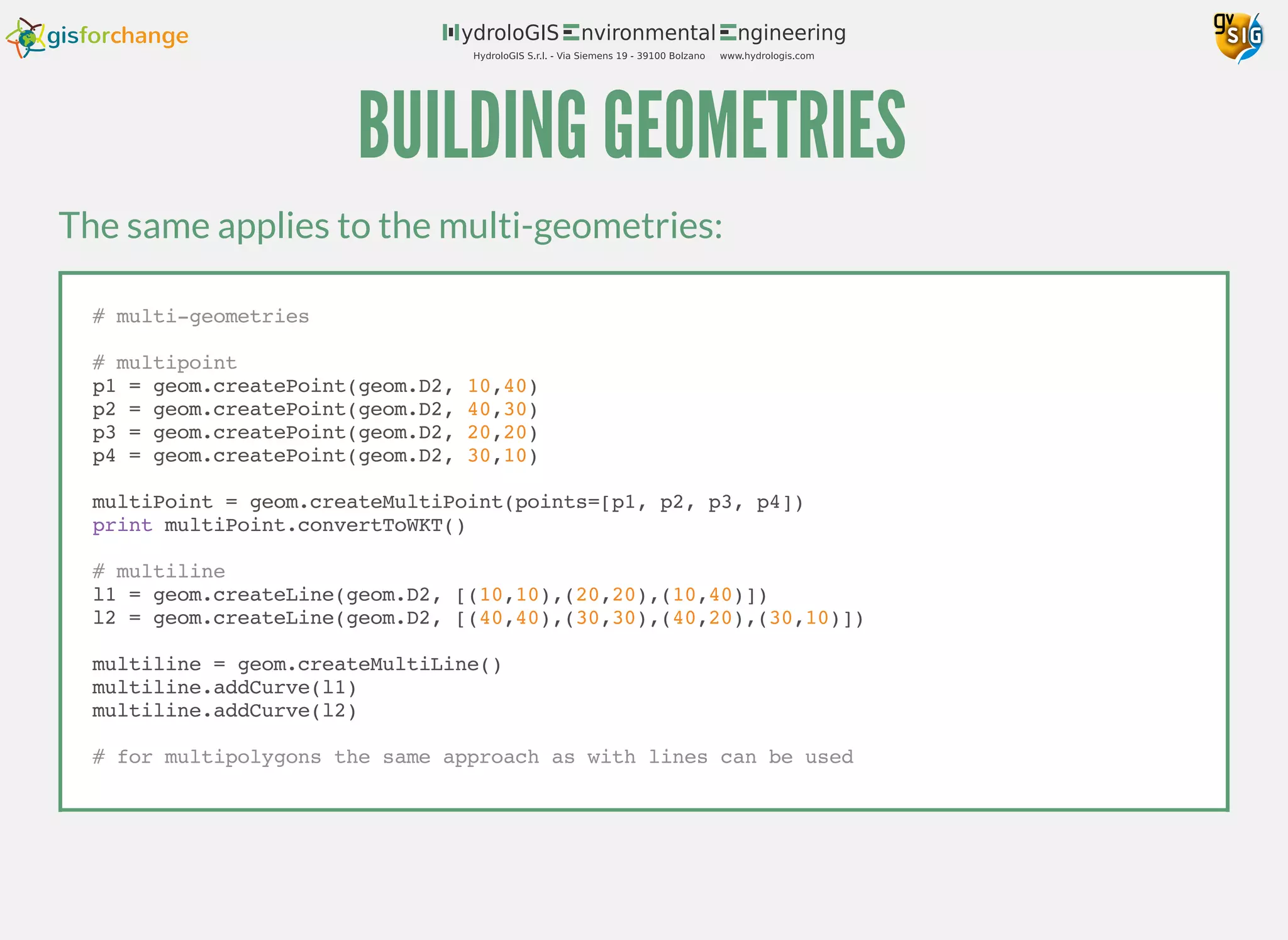 PART 4: GEOGRAPHIC SCRIPTING | PPT