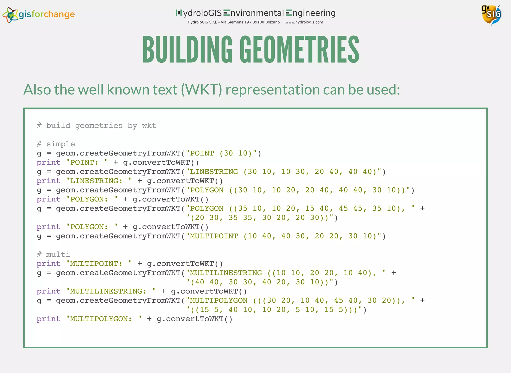PART 4: GEOGRAPHIC SCRIPTING | PPT