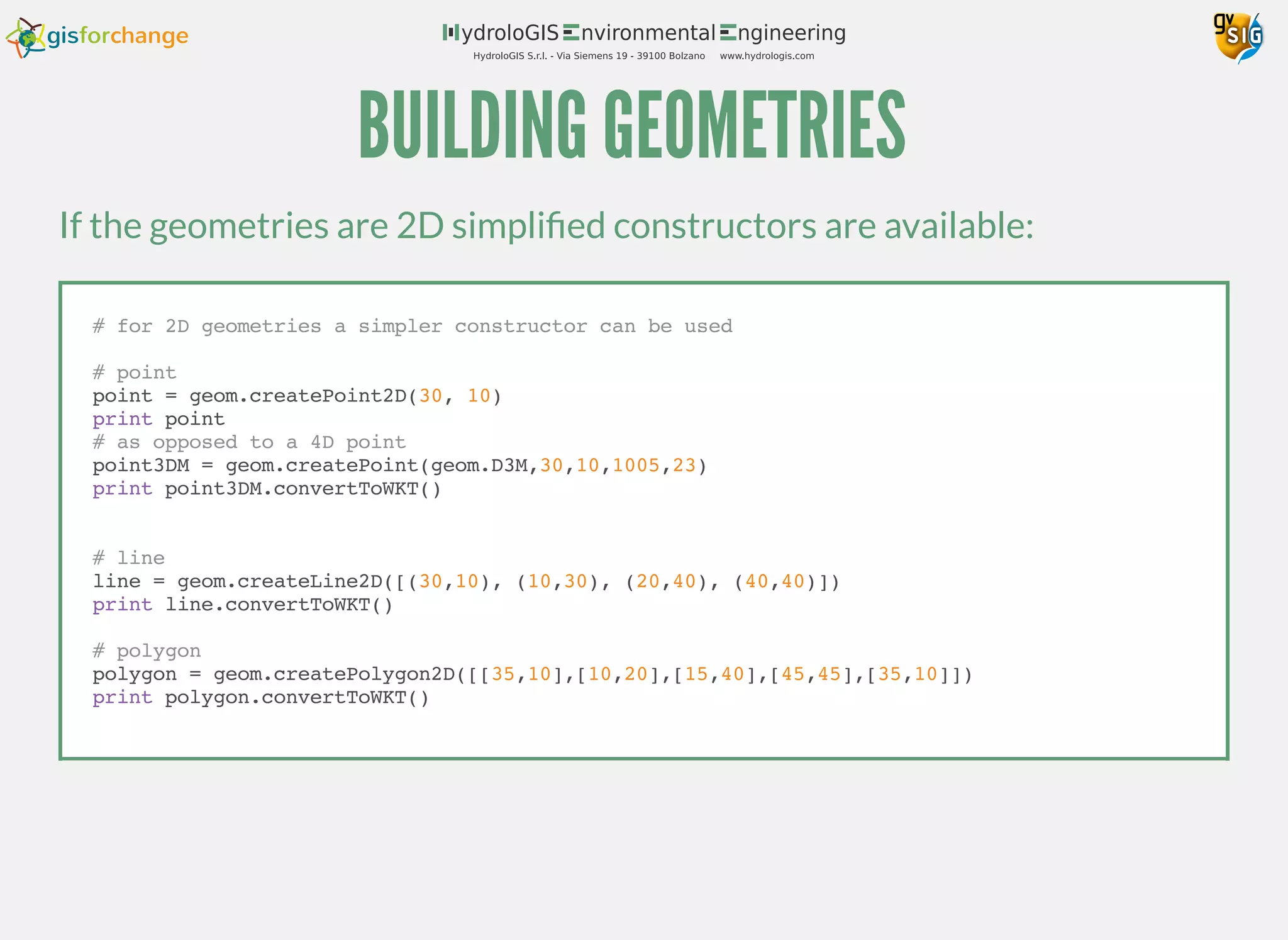 PART 4: GEOGRAPHIC SCRIPTING | PPT