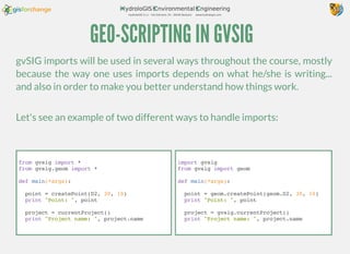 PART 4: GEOGRAPHIC SCRIPTING | PPT