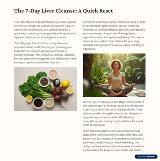 Your Liver Detox Plan for 2025 presented by Lebercure | PDF