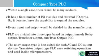 Part 4 Types of PLC | PPTX