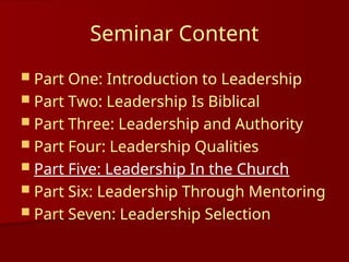 Part-5-Leadership & christianity-in-the-Church-1.ppt