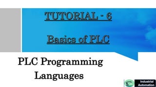 Part 6 PLC languges. | PPT