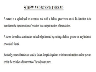 PART-A__THREAD FORMS,BOLT & NUT ASSEMBLY'S.ppt