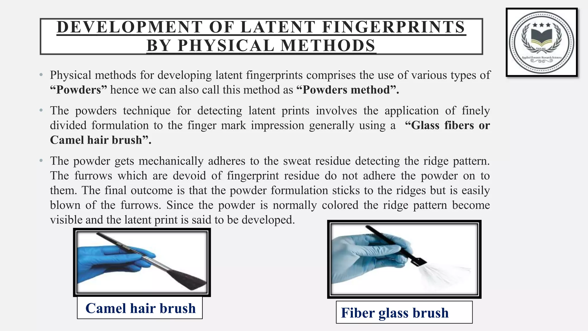 (PART-I)-Development of latent fingerprints by powders method.pptx