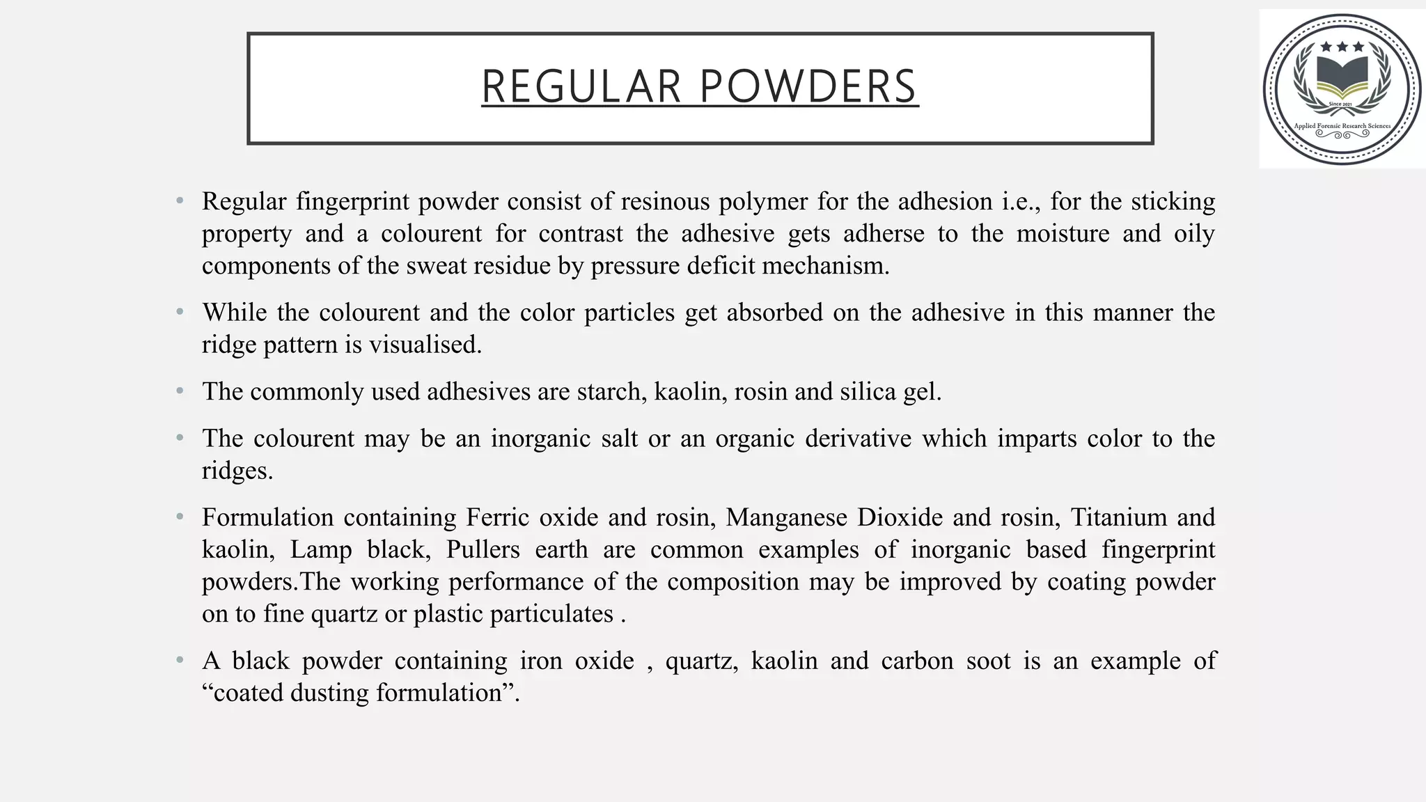 (PART-II)- Development of latent fingerprints using powders method.pptx