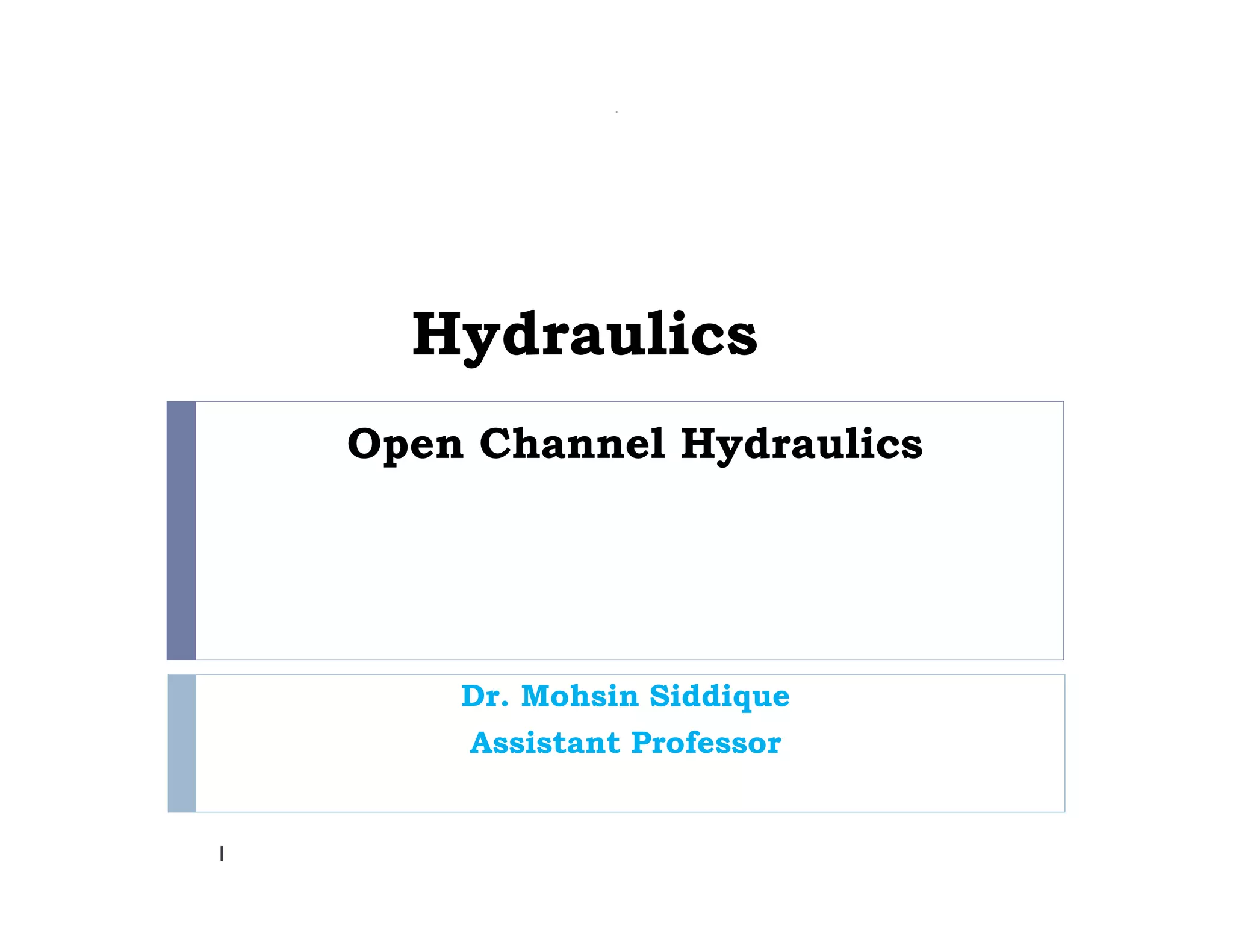 (Part ii)- open channels | PDF