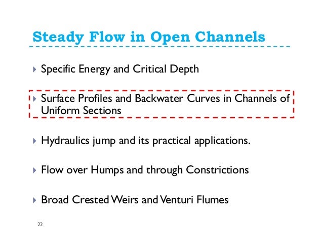 (Part ii)- open channels