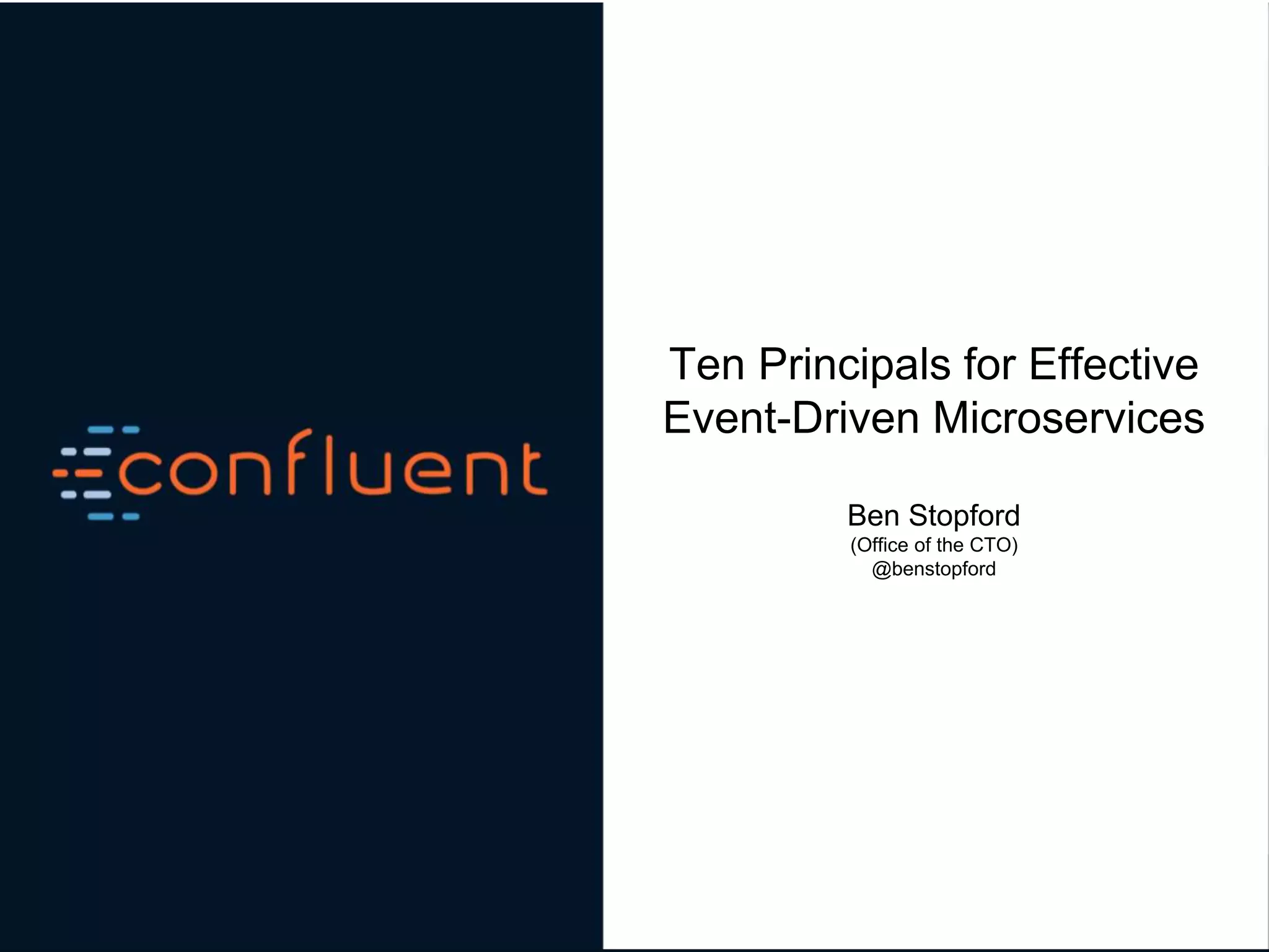 10 Principals for Effective Event-Driven Microservices with Apache Kafka | PPTX | Databases ...