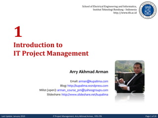 Part1: Introduction to Project Management | PPT