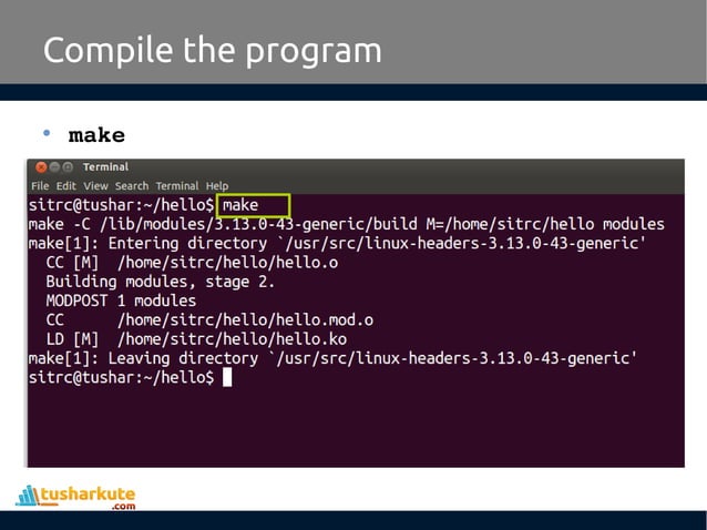 Part 02 Linux Kernel Module Programming | PDF
