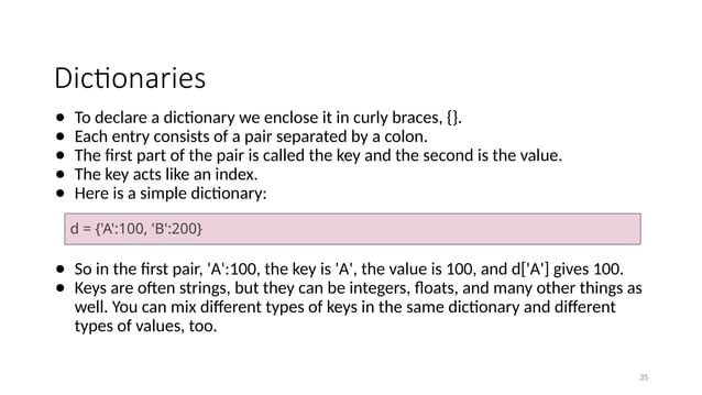 Python Introduction Data Structures Lists Etc Ppt