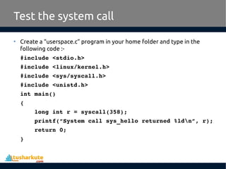 Part 04 Creating a System Call in Linux | PDF