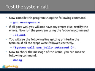 Part 04 Creating a System Call in Linux | PDF