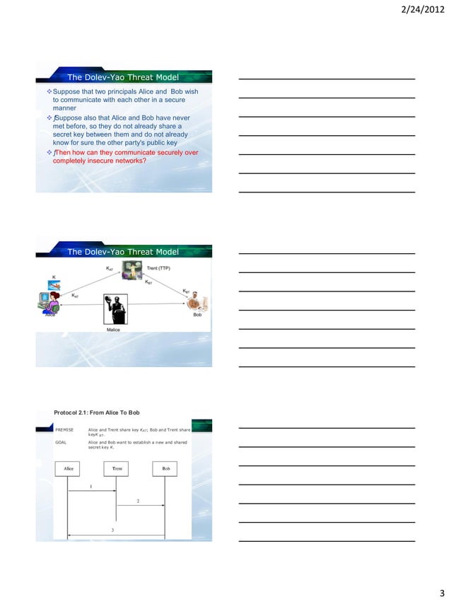 Part04 key exchange protocols | PDF
